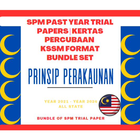 Prinsip Perakaunan SPM Past Year Trial Papers Bundle Set | Kertas ...