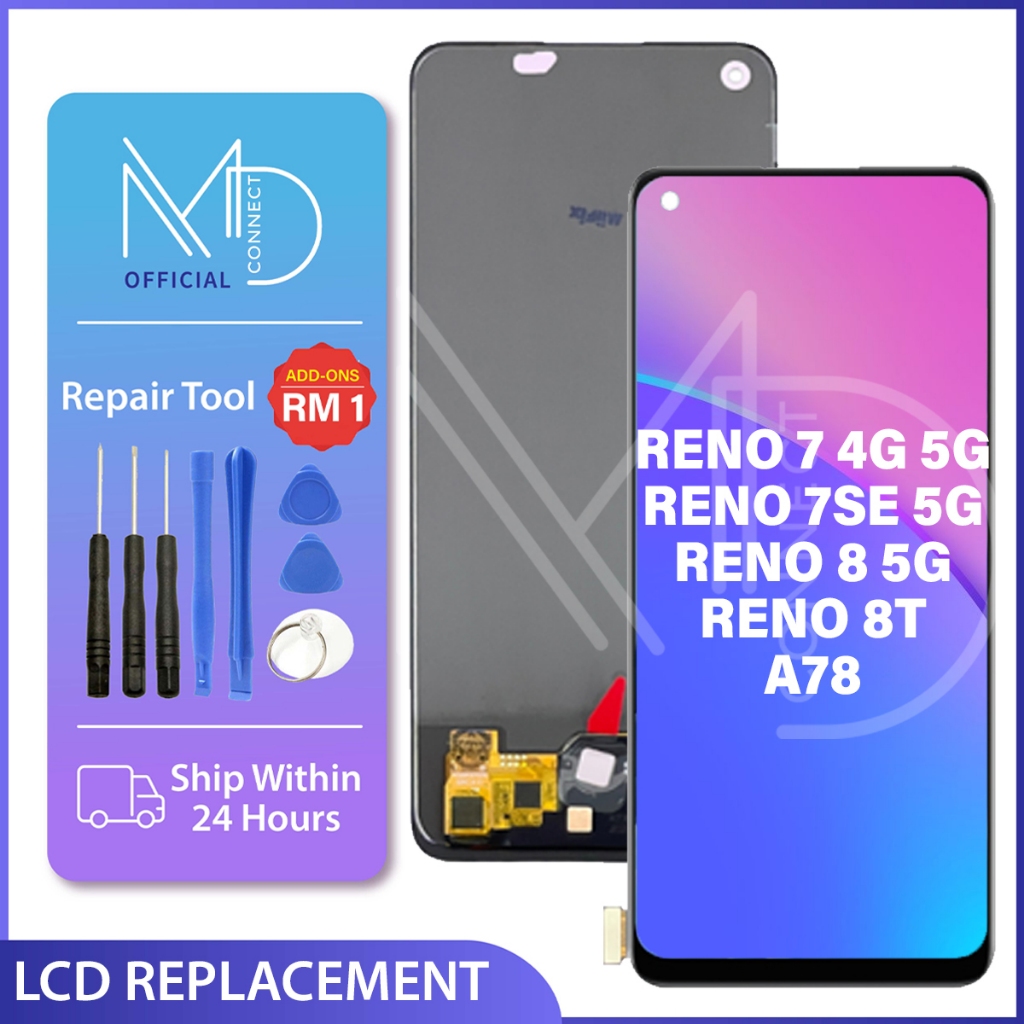 LCD RENO 7 4G 5G /RENO 7SE 5G/RENO 8 5G/RENO 8T / Oppo A78 (With Touch ...