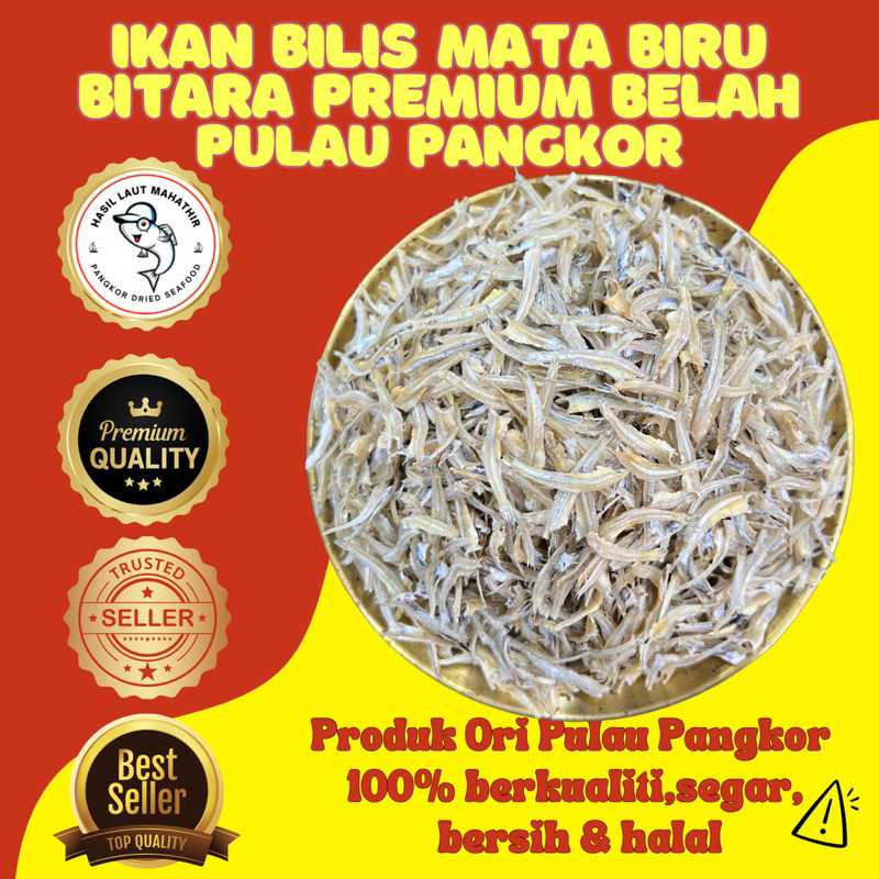 IKAN BILIS MATA BIRU PULAU PANGKOR PREMIUM BITARA (saiz paling halus ...
