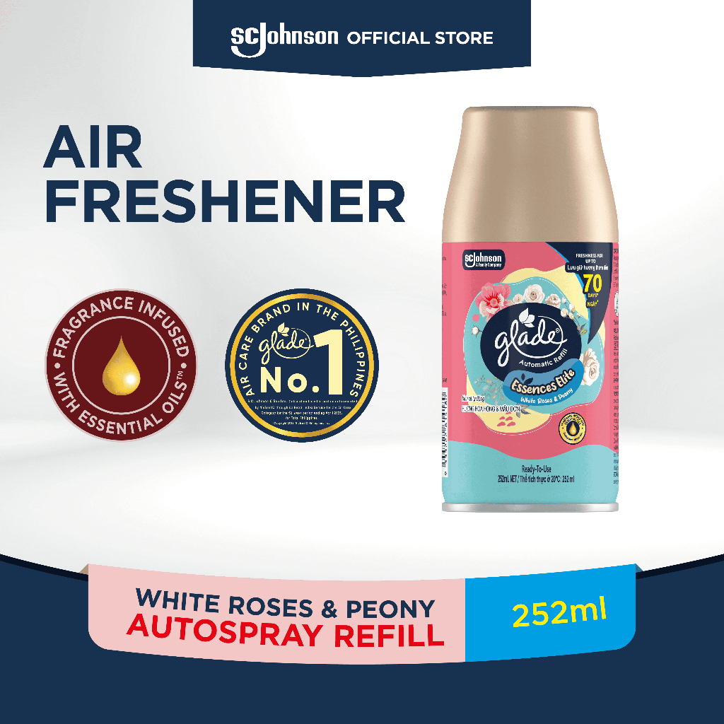 Glade Room Air Freshener Automatic Spray Essences Elite Refill (252ml) | Shopee Malaysia