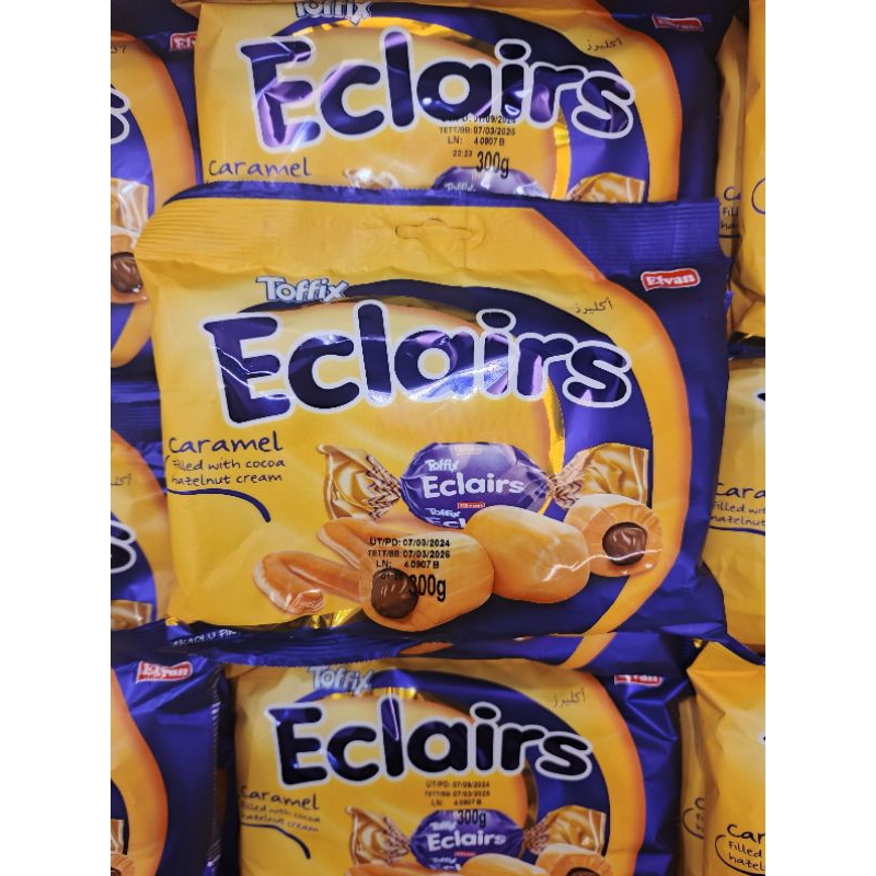 💥READY STOCK💥Elvan Toffix Eclairs Caramel Filled With Cocoa Hazelnut Cream 300g. | Shopee Malaysia