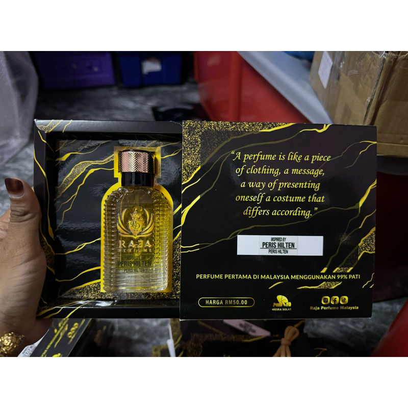 R AJA PERFUME 35ML SEBOTOL P3RIS HILT3N GRED PREMIUM ( KETAHANAN BAU ...