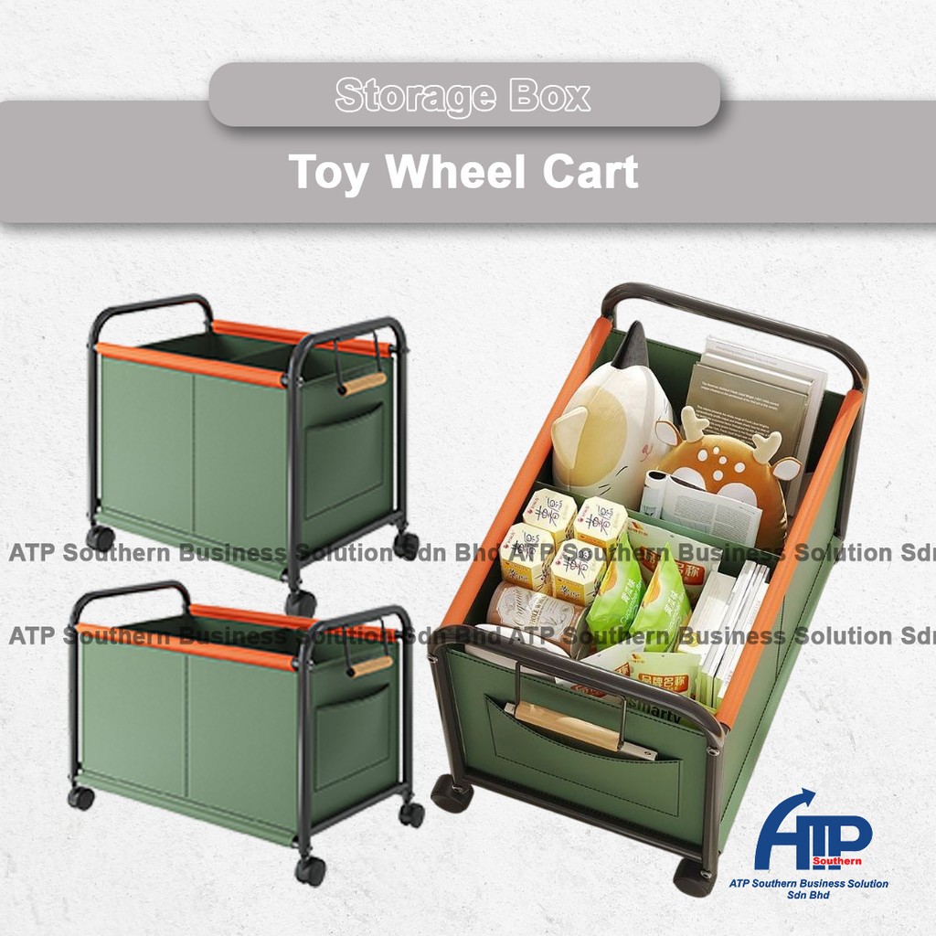 Toy Wheel Cart Storage Troli Dengan Roda Troli Beroda Roller Cart ...