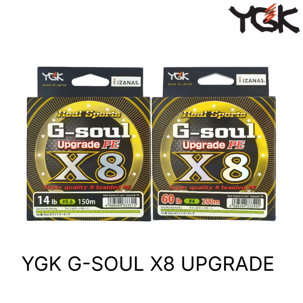 YGK - G-SOUL X8 UPGRADE 150M / 200M BRAIDED LINE TALI BENANG | Shopee Malaysia