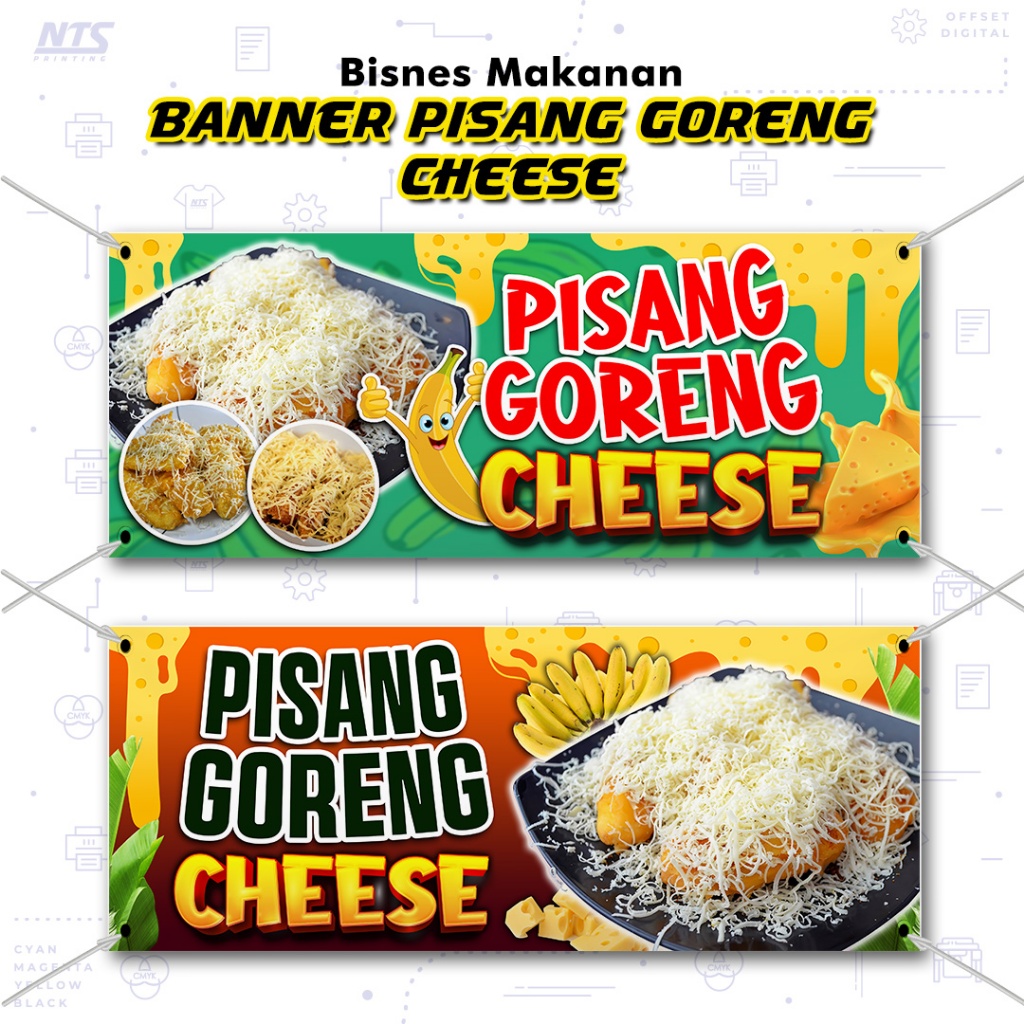 READY DESIGN BANNER PISANG GORENG CHEESE - PENIAGA KEDAI / GERAI ...