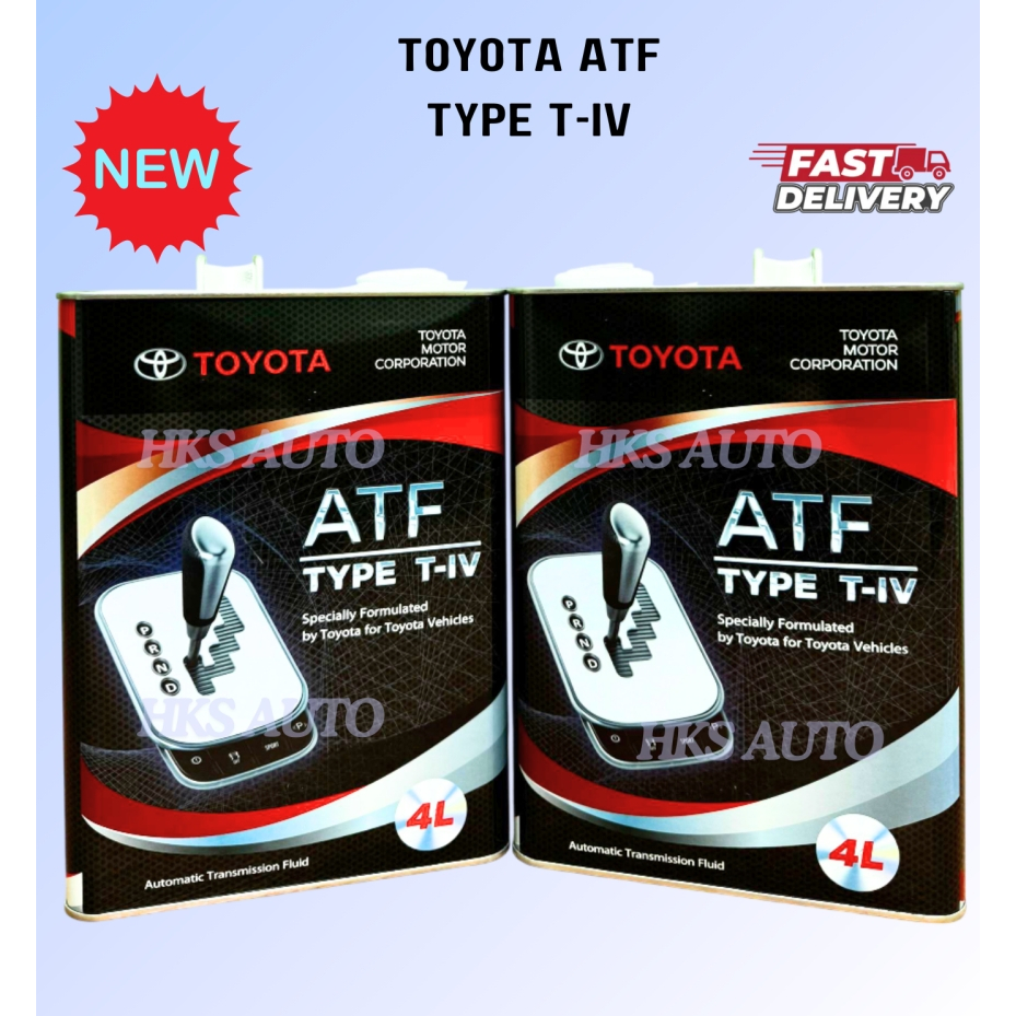 2024 NEW PACKING TOYOTA ATF TYPE- T-IV Automatic Transmission Fluid 4L ...