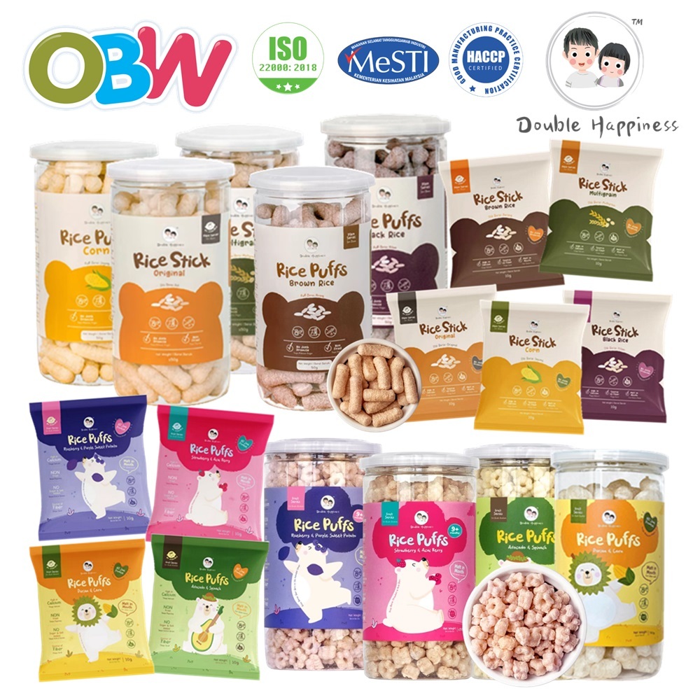 Double Happiness Rice Puffs | Double Happiness Rice Stick | Baby Food ...