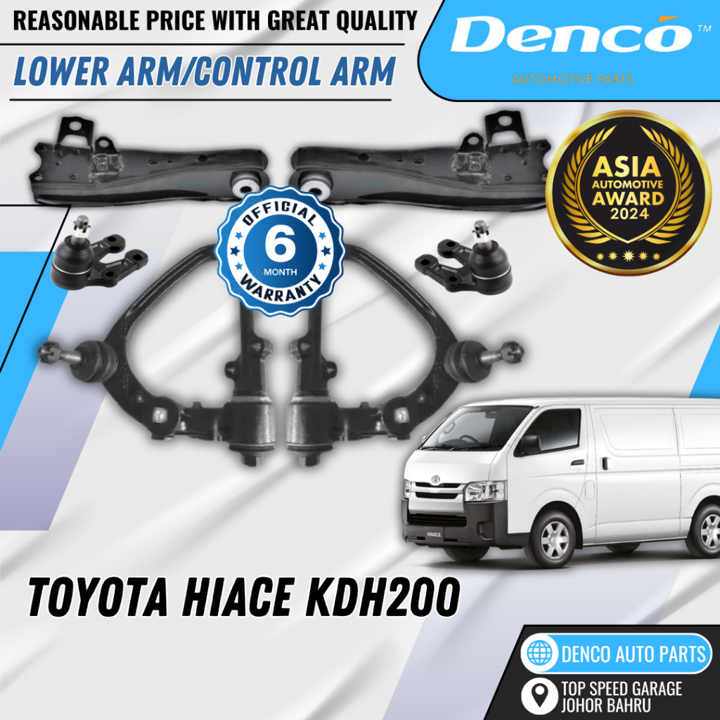 DENCO Upper Lower Arm - Toyota Hiace KDH200 with ball joint - Control ...