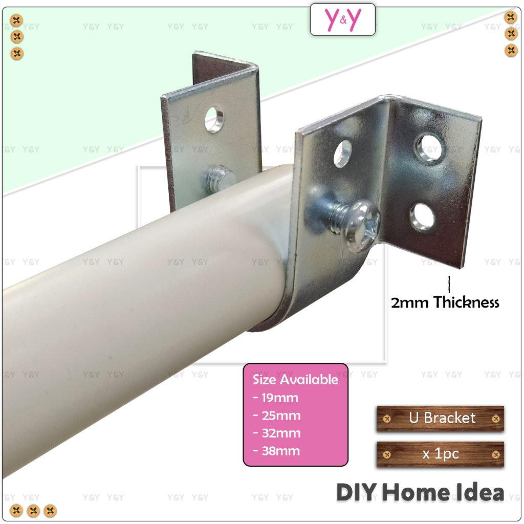 Y&Y Eco Furniture Round Rod Pipe U Holder Connector Bracket ...