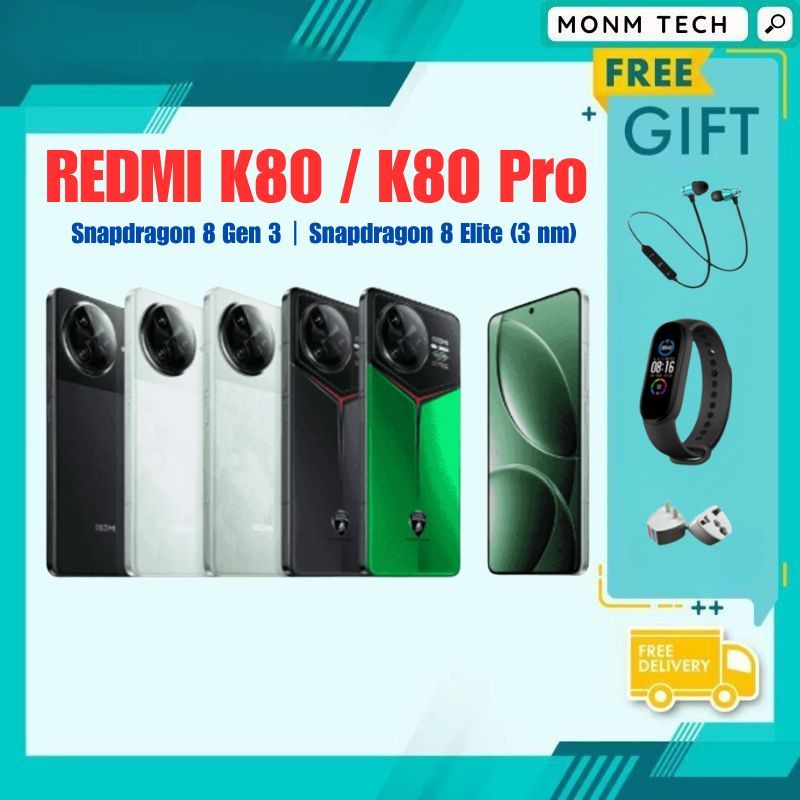 Redmi K80 / K80 PRO6.67 inch Snapdragon 8 Gen 3 6550mAh Ultra Long Battery Life 90W Flash Charge ...