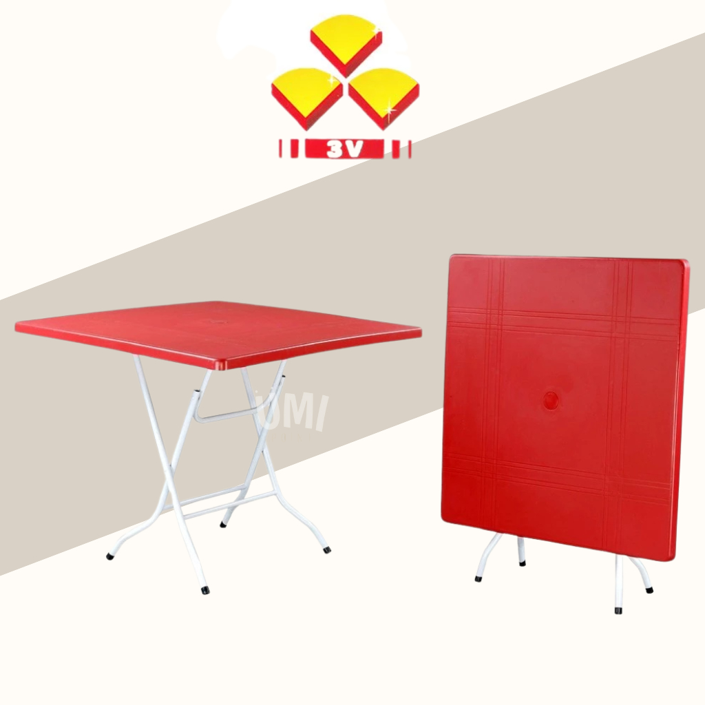 🇲🇾 🏆 3V 3x3 Feet Fordable Folding Multifunctional Plastic Dining Study ...