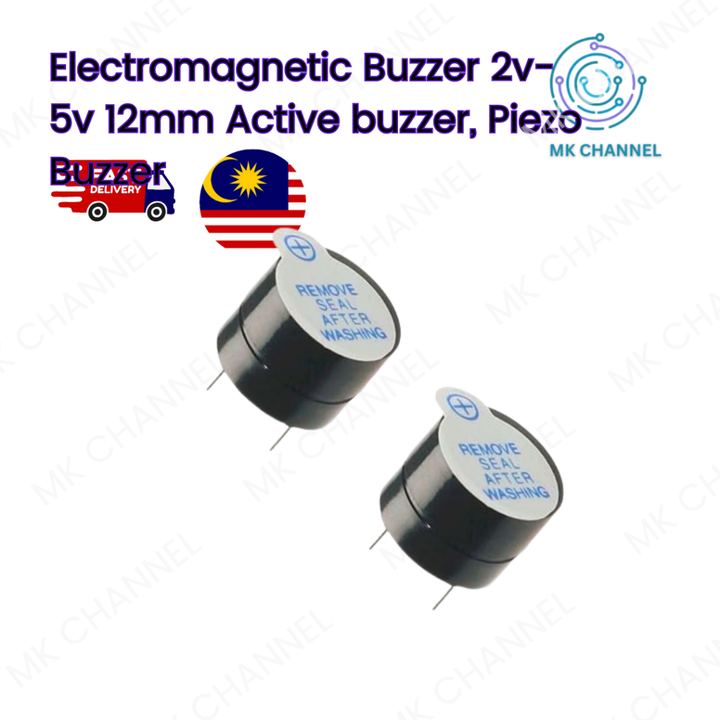 Electronic Component - Active Buzzer Tone Piezo Mini DIY Arduino (PCB ...