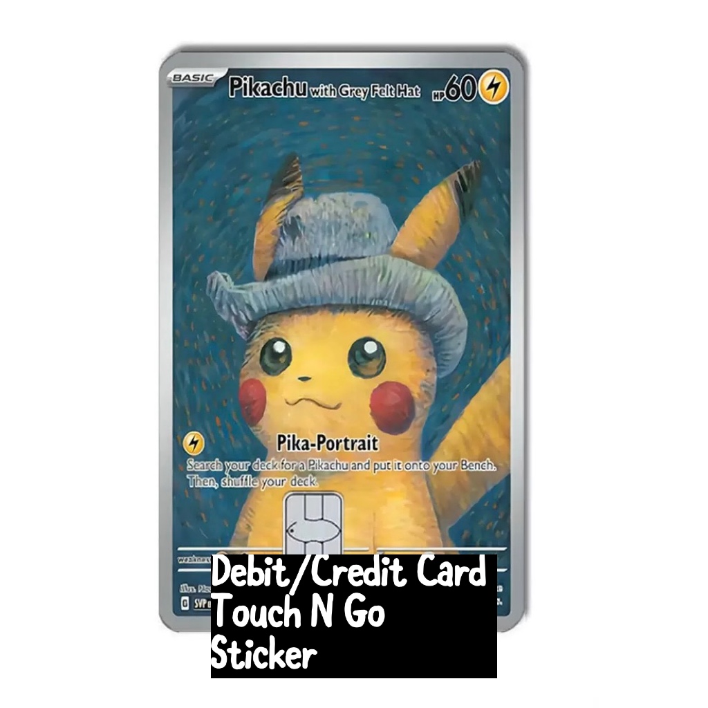 Pokemon Stiker Kulit Kad Touch 'N Go & ATM Debit/Kredit Bank ...