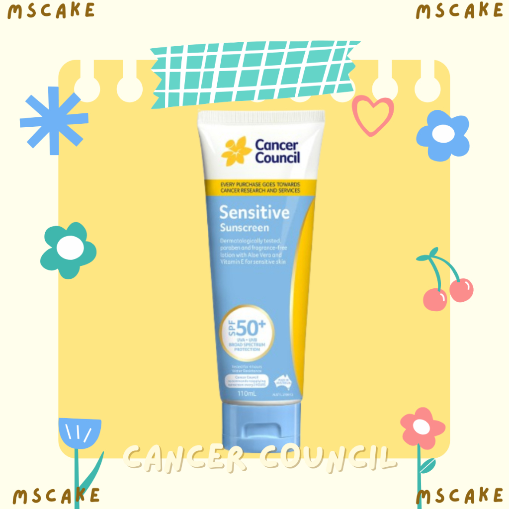 Cancer Council SPF 50+ Moisturising/Sensitive Sunscreen 110ML 500ML ...