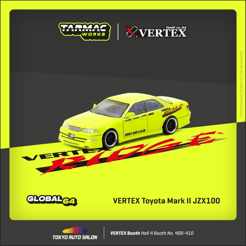 [TARMAC WORKS] 1/64 Scale diecast, Toyota Mark II JZX100, Tokyo Auto ...