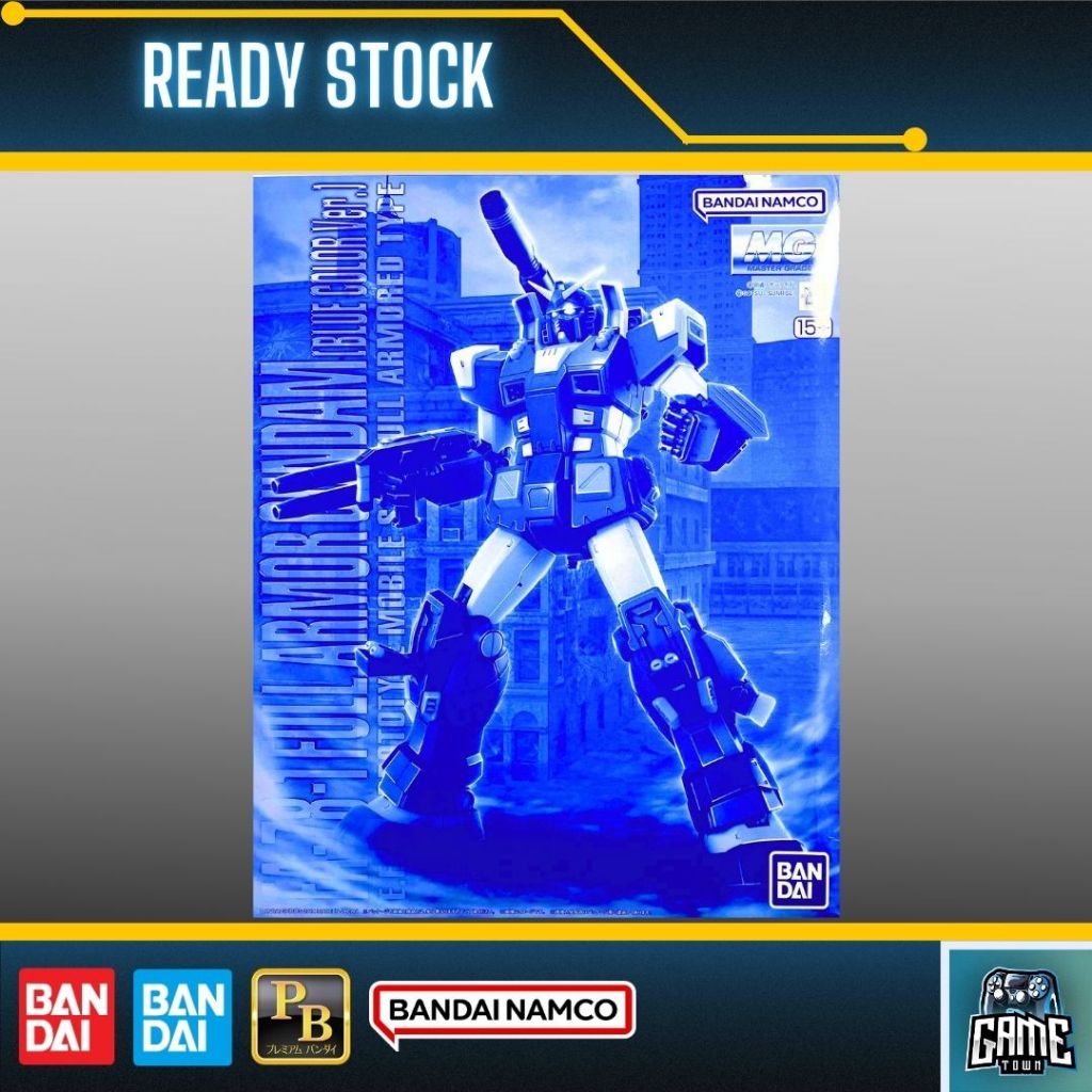 Premium Bandai MG 1/100 FA-78-1 Full Armor Gundam (Blue Color Ver ...
