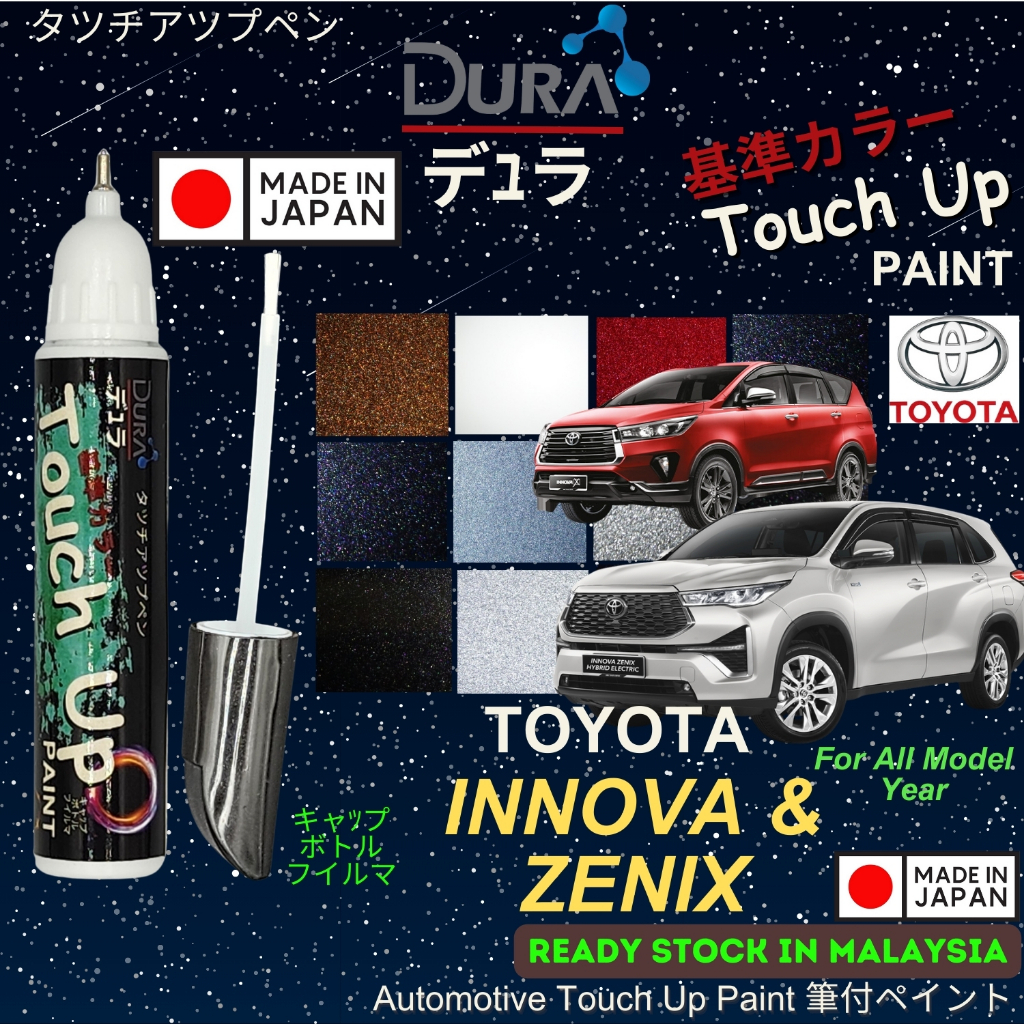 TOYOTA INNOVA & ZENIX 🚔Original Touch Up Paint🖌️DURA Touch-Up Paint🎌2 ...