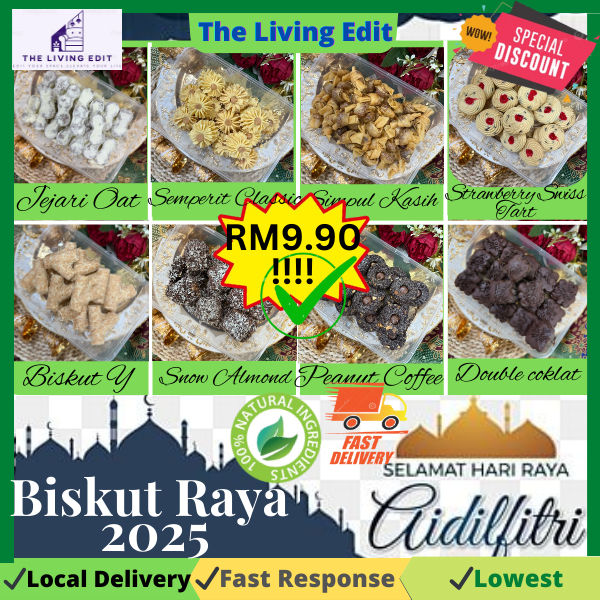 2025 Homemade Biskut Raya New Year Cookies Hari Raya Aidilfitri Biskut ...