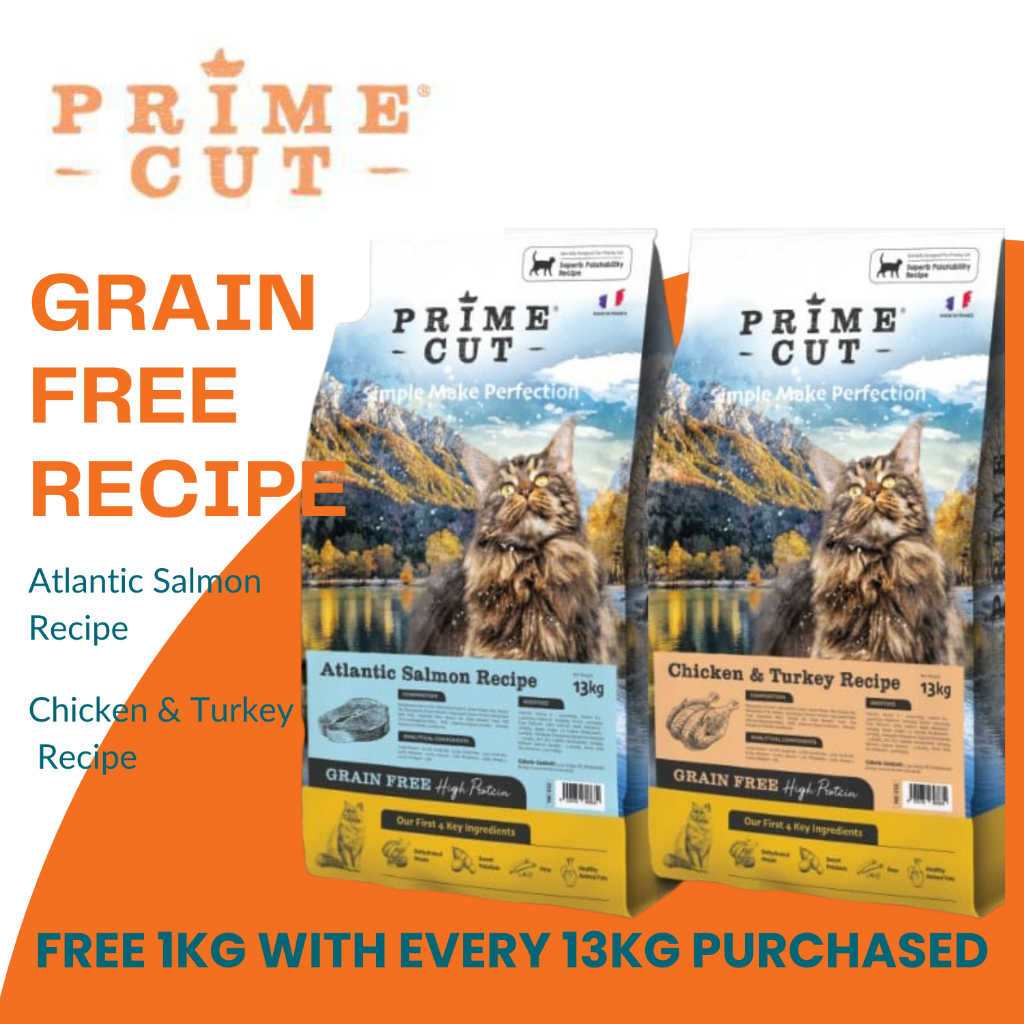 PRIMECUT Cat Food 13KG/6KG/Prime Cut Chicken Turkey/Prime Cut Atlantic ...