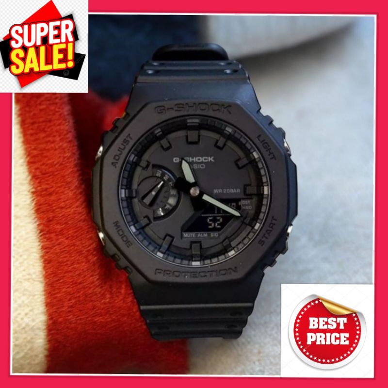 ANALOG DIGITAL WATCH TMJ DUAL TIME ALL BLACK COLOR | Shopee Malaysia
