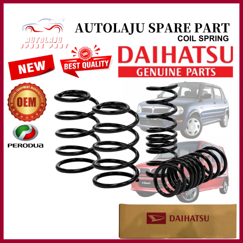 PERODUA KELISA KENARI STANDARD COIL SPRING DAIHATSU GENUINE PARTS MADE ...