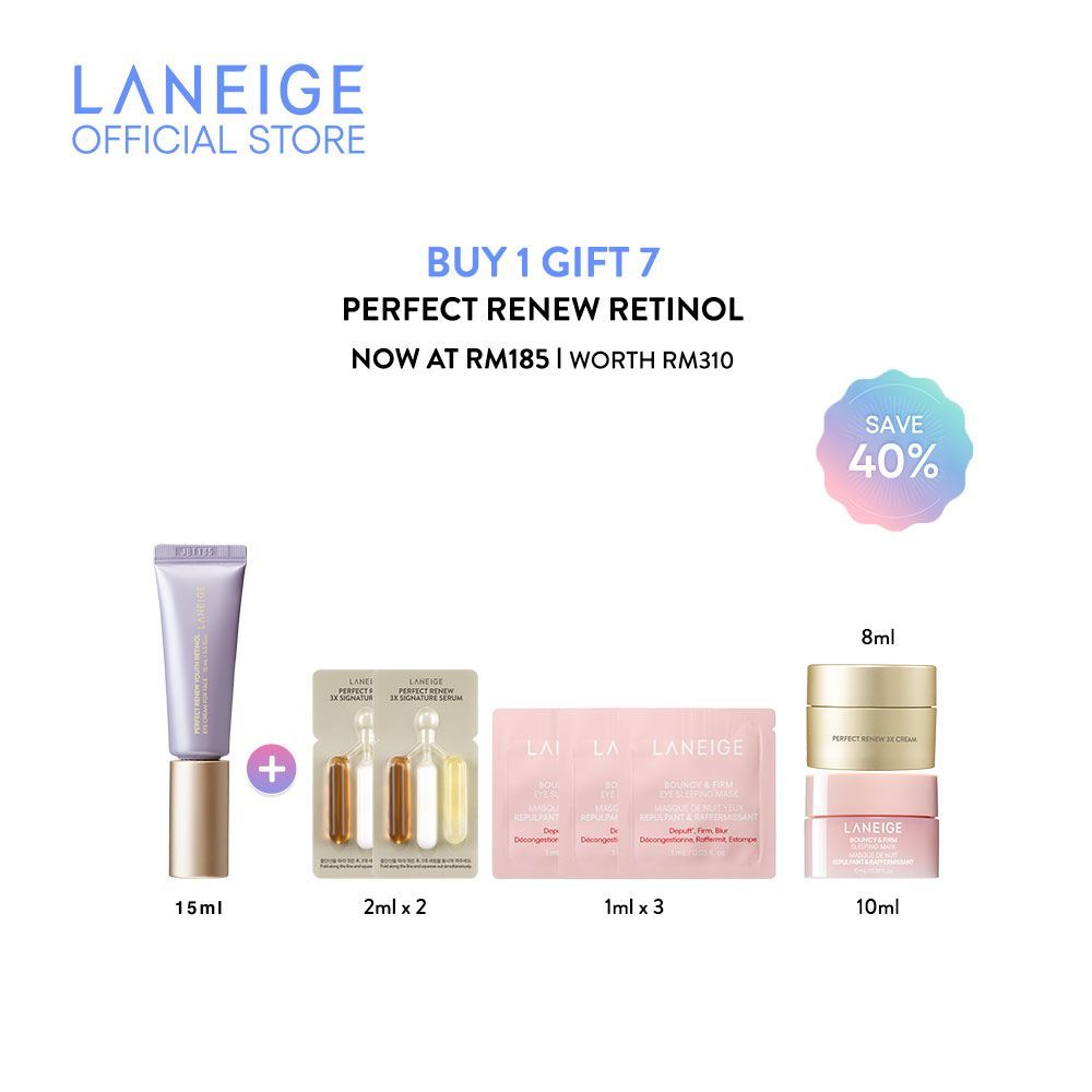 [Buy 1 Gift 7] LANEIGE Perfect Renew Retinol Set 15ml | Shopee Malaysia
