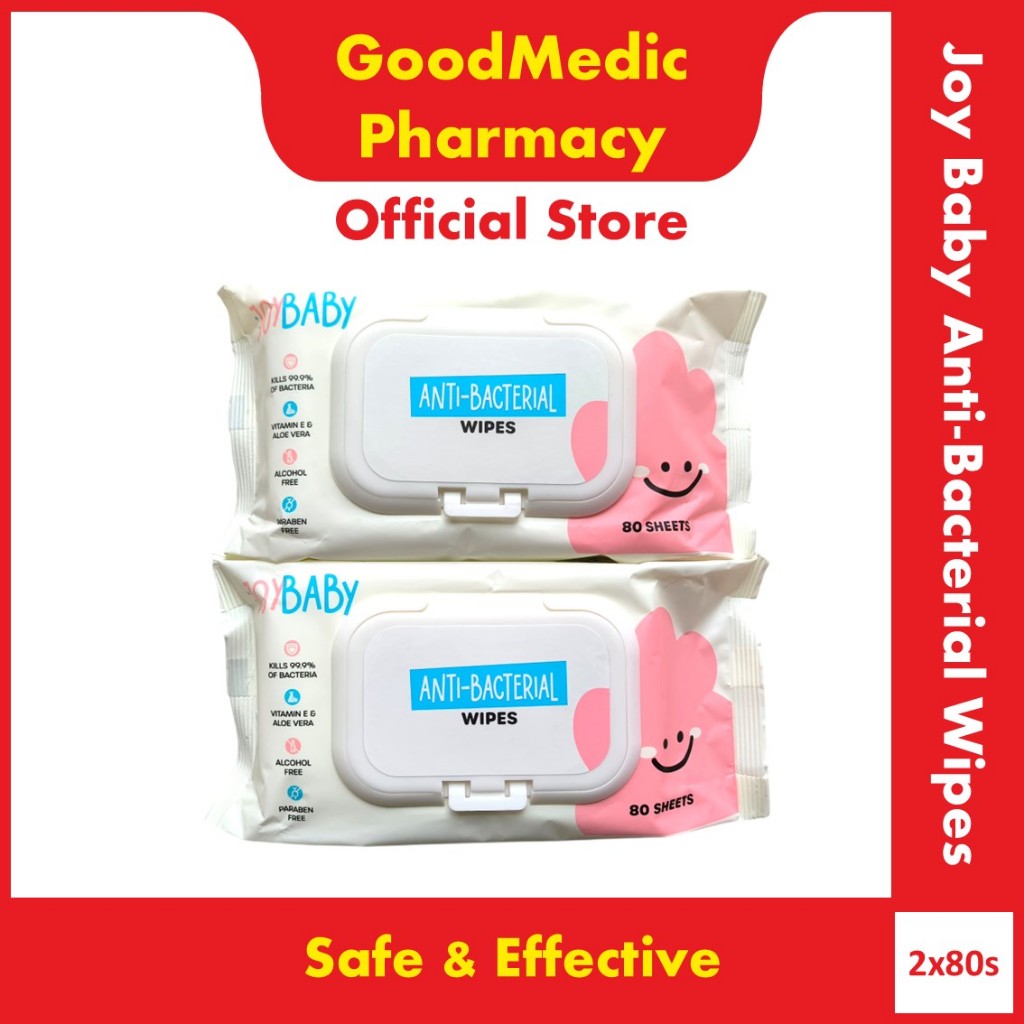 Joy Baby Anti-Bacterial Wipes 150mm x 200mm Sheet (2x80s) | Shopee Malaysia