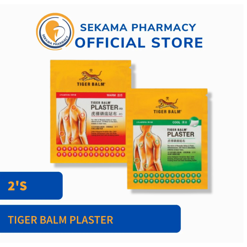 TIGER BALM PLASTER (7CM x 10CM) 2'S/PCK - WARM | COOL | Shopee Malaysia