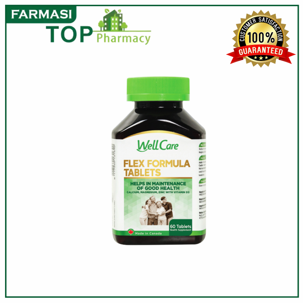 WellCare Flex Formula Tablets 60's (Calcium, Magnesium, Zinc with ...