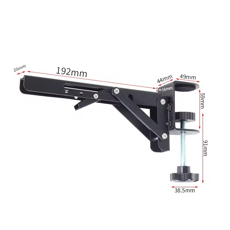 L-shaped Foldable Desktop Bracket Heavy-duty Punch-free Space-saving ...