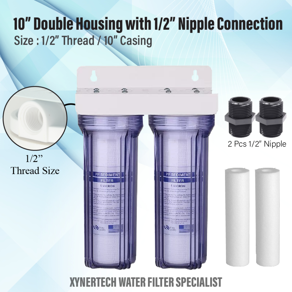 10" Double Stage Water Filter Housing Heavy Duty Stainless Steel ...