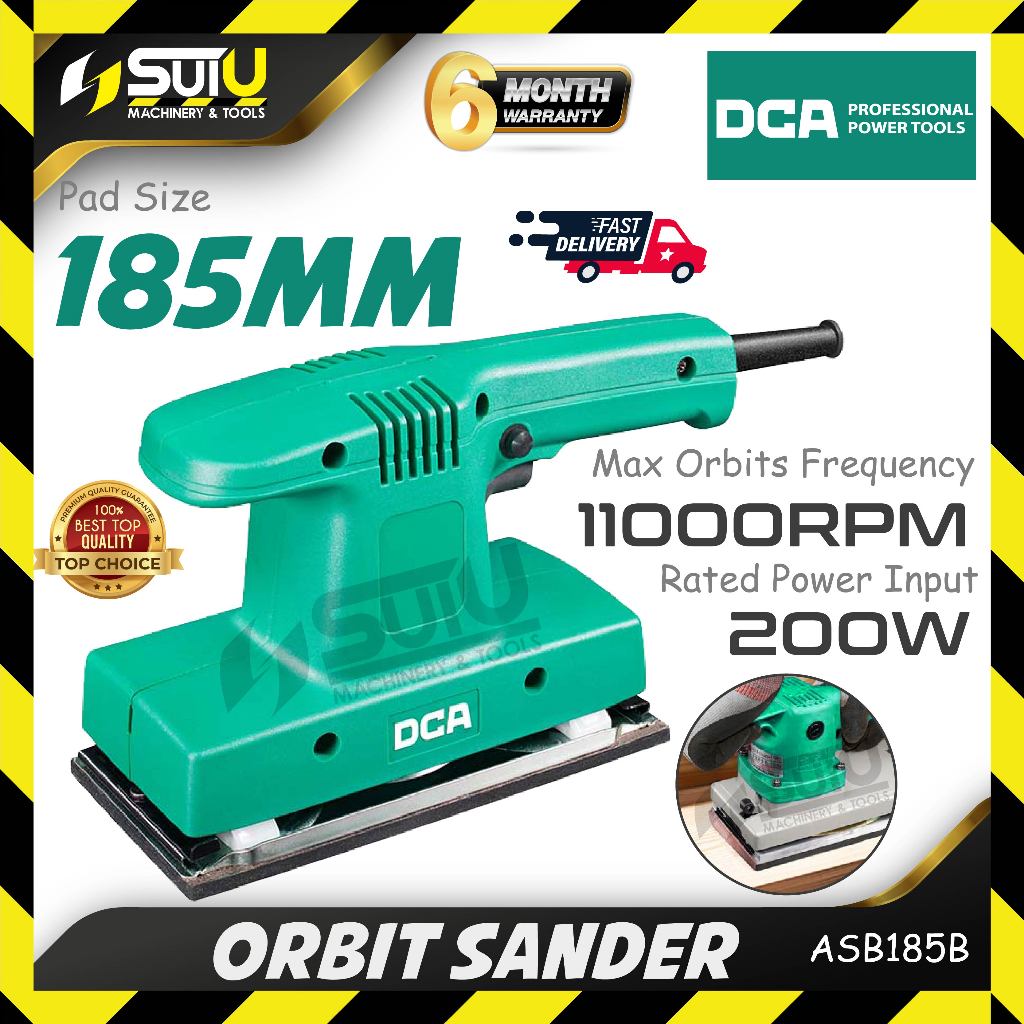 DCA ASB185 / ASB185B 185MM Orbit Sander 200W 11000RPM | Shopee Malaysia