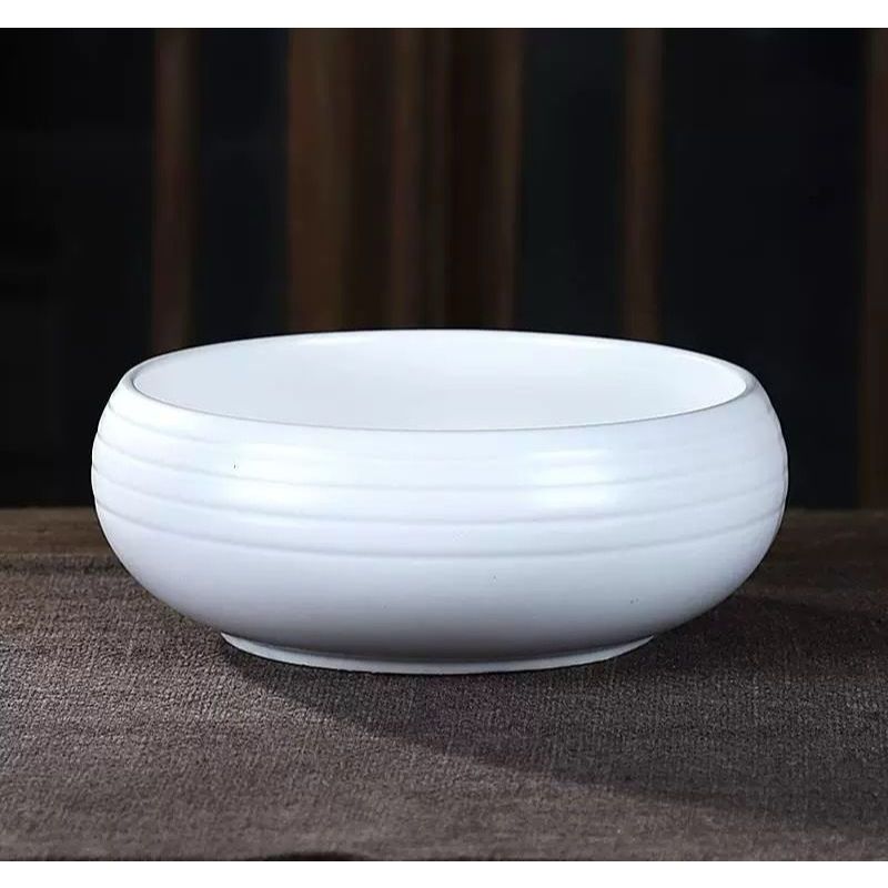 Flower Pot//Shallow Ceramic Pot//Medium Size//Keep Water//Without Holes ...