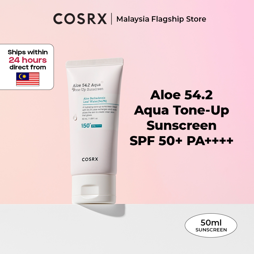COSRX Aloe 54.2 Aqua Tone-Up Sunscreen SPF 50+ PA++++ 50ml | Shopee Malaysia