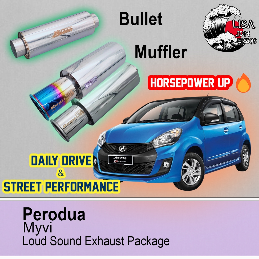 [ Perodua Myvi Loud Sound Exhaust Package ] Myvi Set💪💪 Bunyi Kuat ...