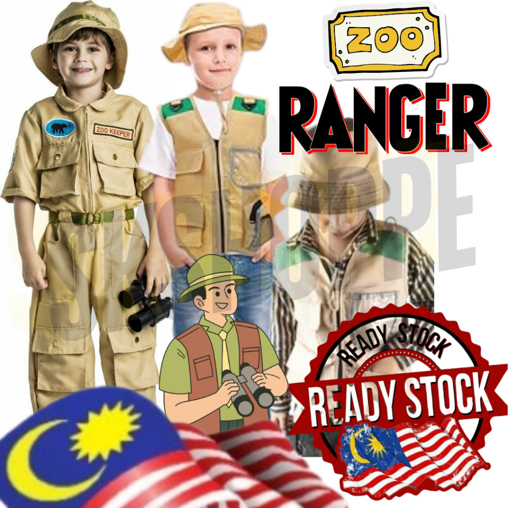 Explorer Vest Jumpsuit Kids Toddler Outdoor Adventure Hat Clothes ...