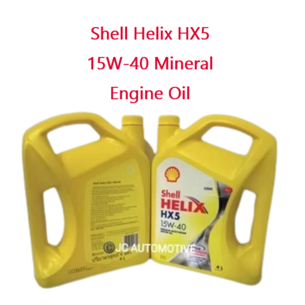 Shell Helix HX5 15W40 Mineral Engine Oil 4L | Shopee Malaysia