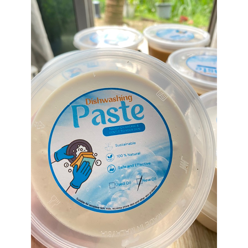 (300g)Natural Dishwashing Paste Sabun cuci pinggan Natural for ...