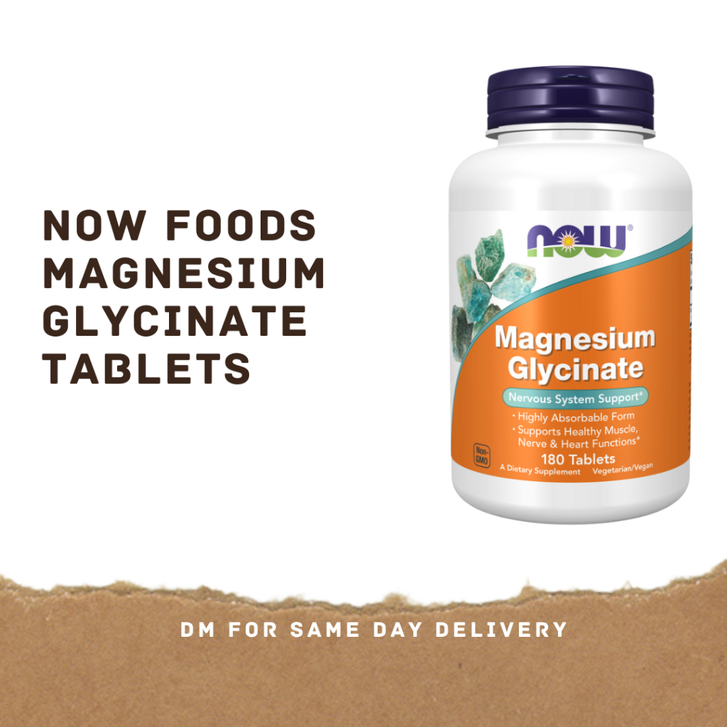 NOW FOODS MAGNESIUM GLYCINATE TABLETS | Shopee Malaysia