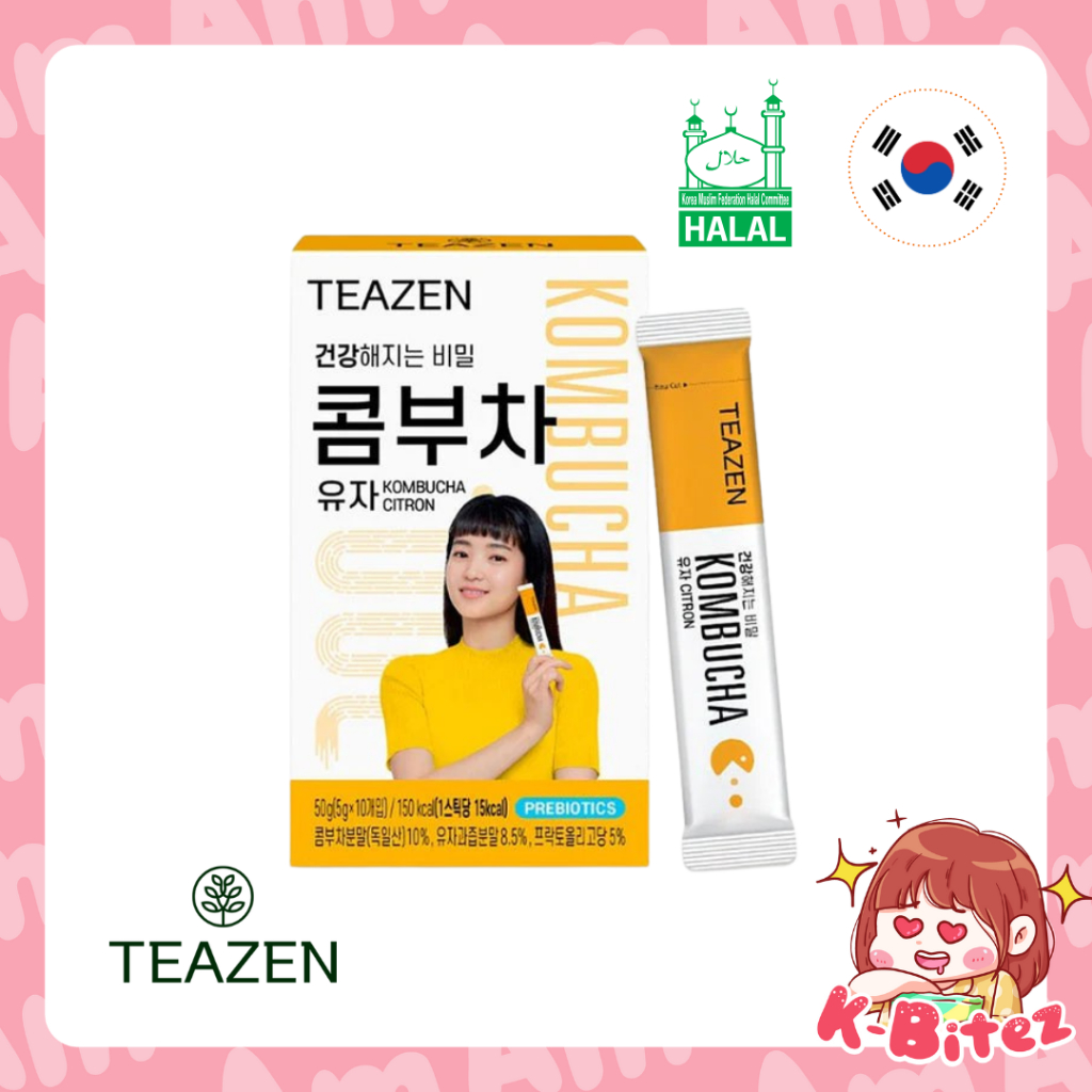 [HALAL] Teazen Kombucha Citron (5g x 10sticks) - Minuman Kombucha ...