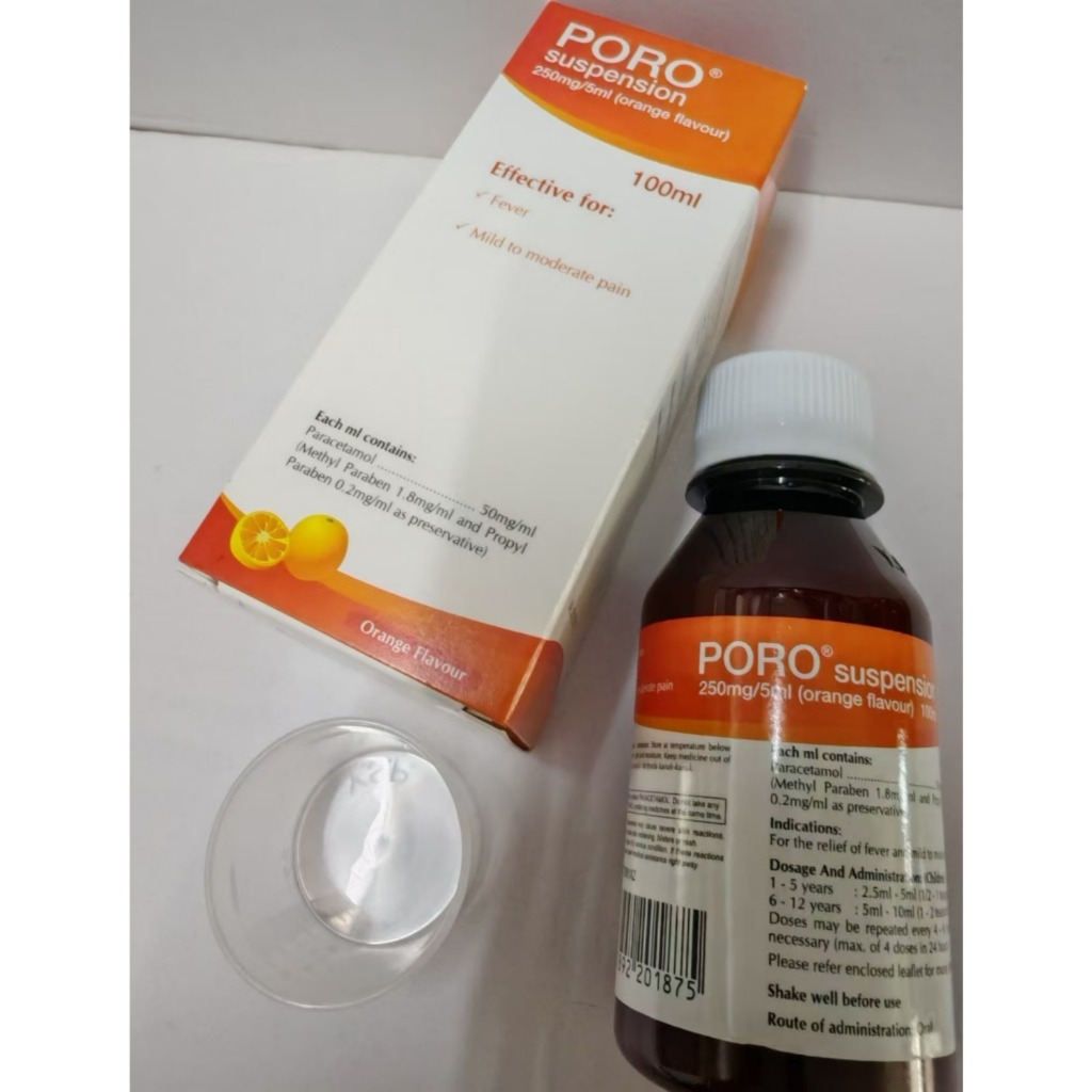 CLEARANCE YSP Homecare Poro Suspension for Kids 250MG/5ML 100ml Orange ...