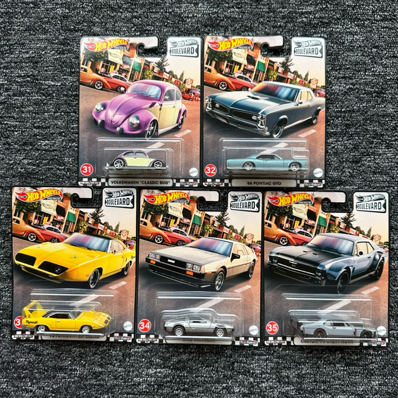 HOT WHEELS 2021 BOULEVARD MIX 3 VW Classic Bug 66 Pontiac GTO 70 ...