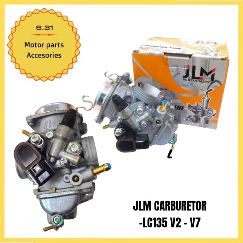 JLM ORIGINAL BRAND YAMAHA LC135 V2 V3 V4 V5 V7 CARBURETOR ASSY STANDARD CUTTING PNP EASY SETTING ...