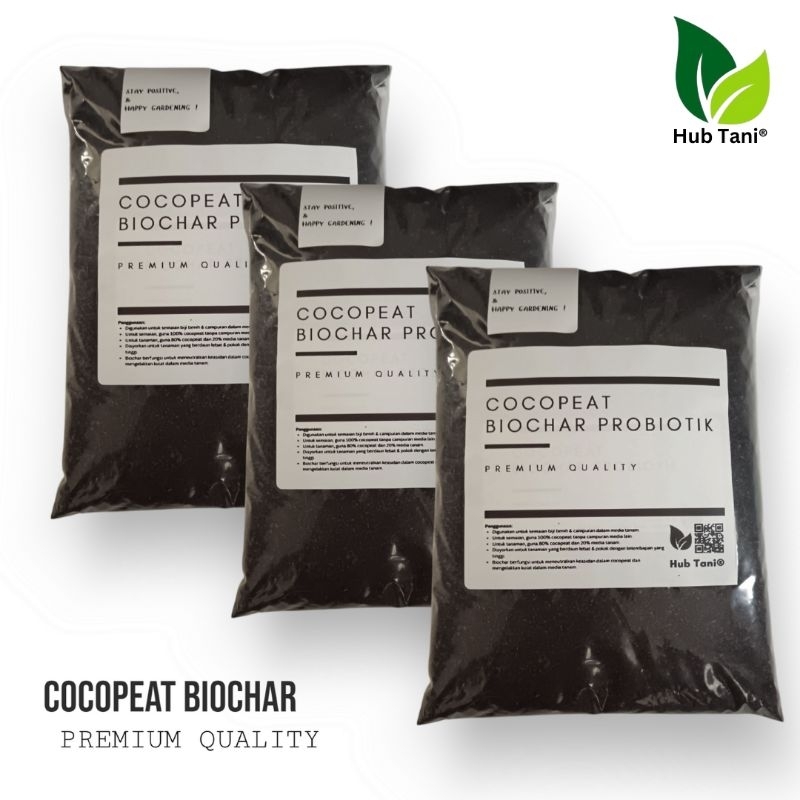 1KG - COCOPEAT BIOCHAR PROBIOTIC / SABUT KELAPA CAMPURAN SERBUK ARANG ...