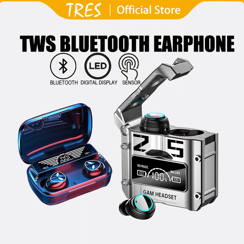 Tresgadget M25/M20 TWS Bluetooth Earphone Sensor Touch V5.3 Wireless ...
