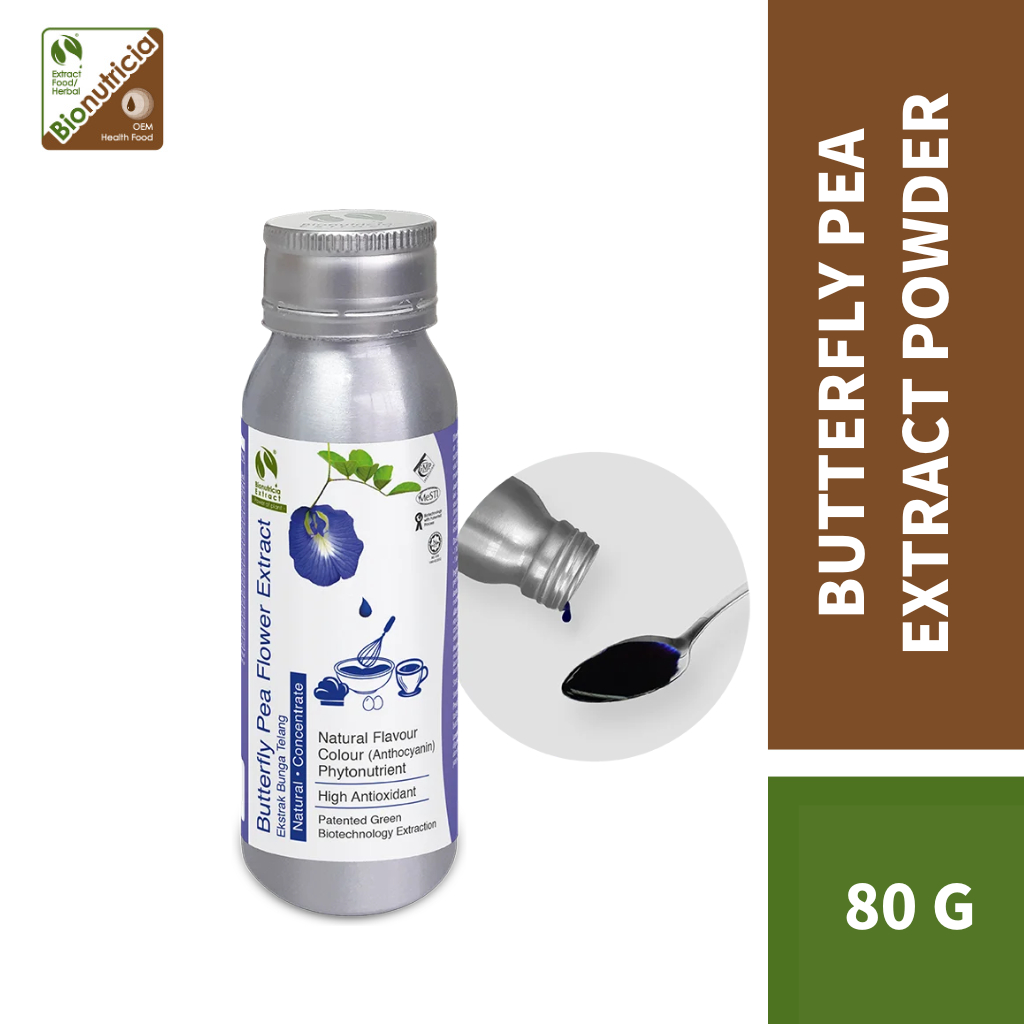 Bionutricia Butterfly Pea Flower Standardized Extract Liquid (80, 200 ...