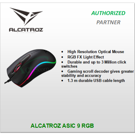 Alcatroz Asic 9 RGB Mouse | Shopee Malaysia