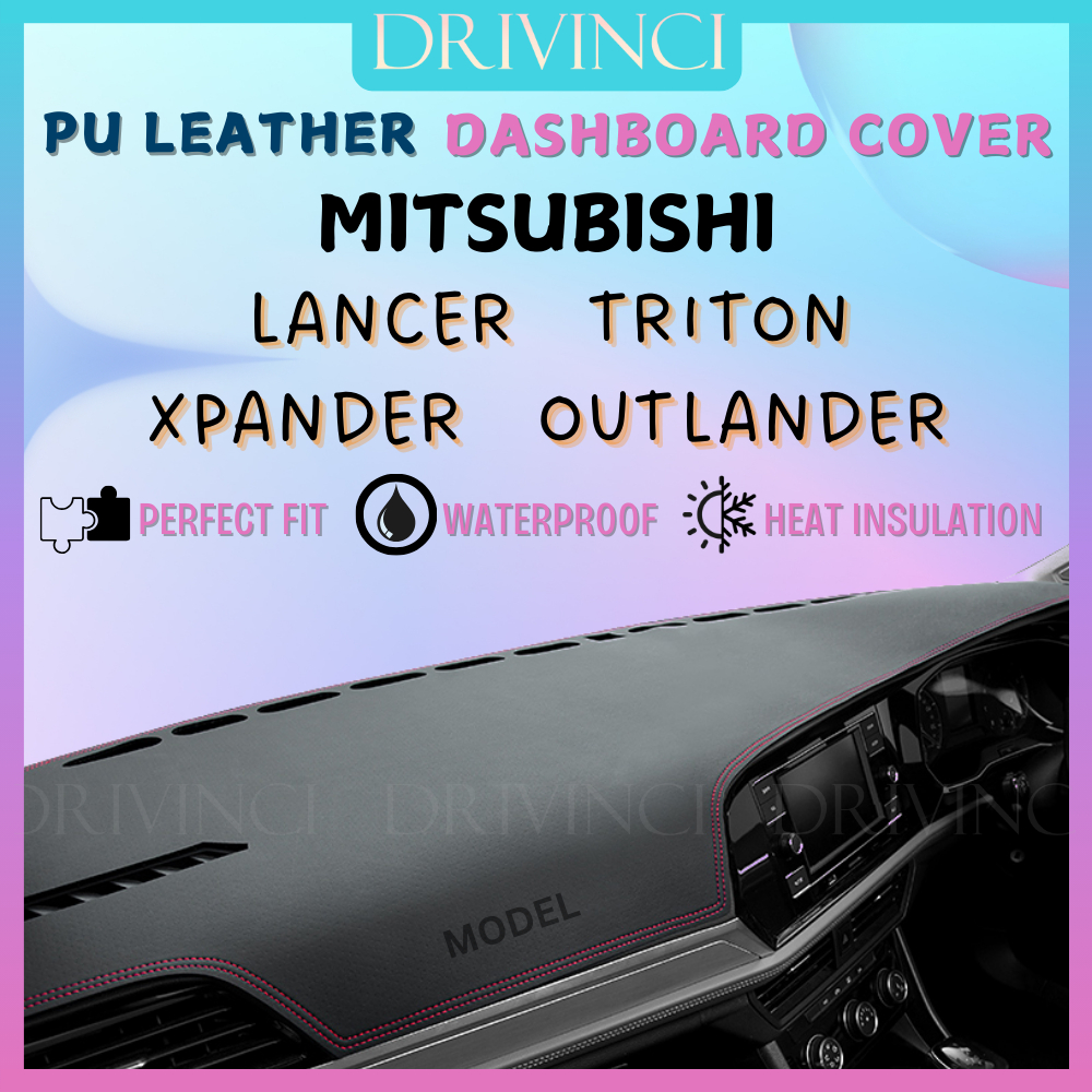 Mitsubishi PU Leather Dashboard Cover Dashmat Xpander Outlander Triton ...