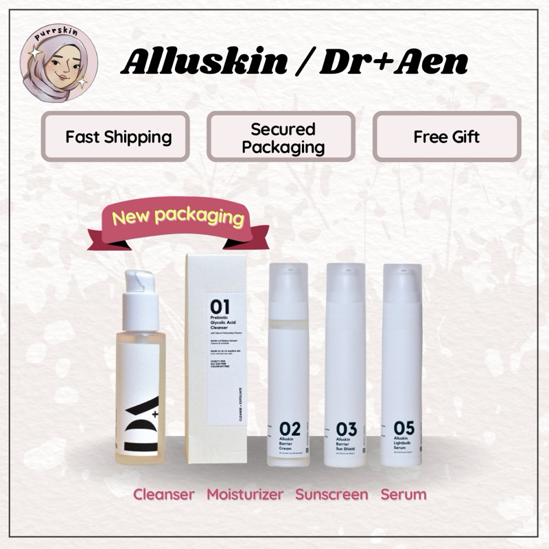 Alluskin DR+Aen Purifying Cleanser Prebiotic Glycolic Acid Cleanser ...