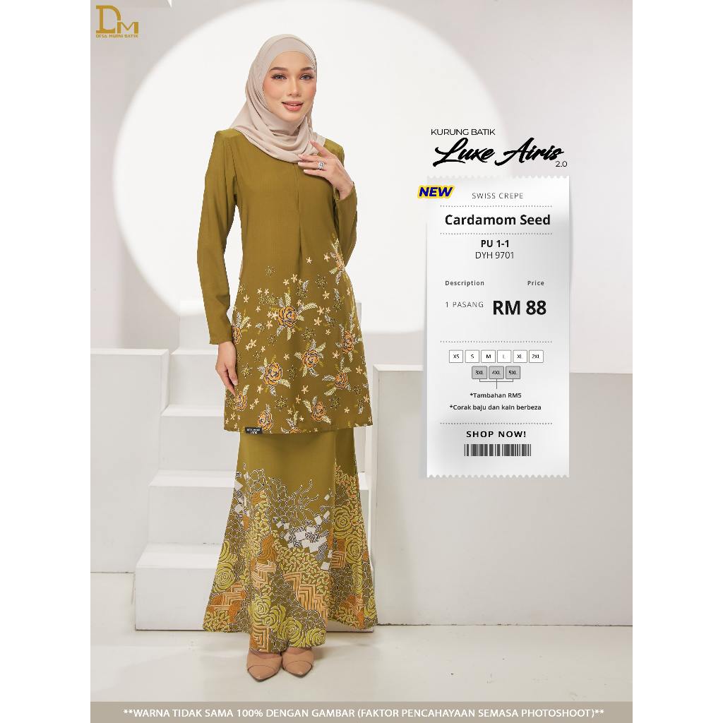KURUNG BATIK ALANA (MATERIAL: CREPE) | Shopee Malaysia